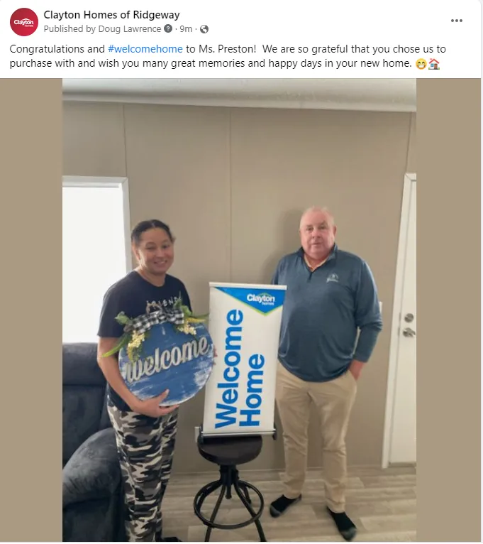 Welcome Home | Clayton Homes of Ridgeway